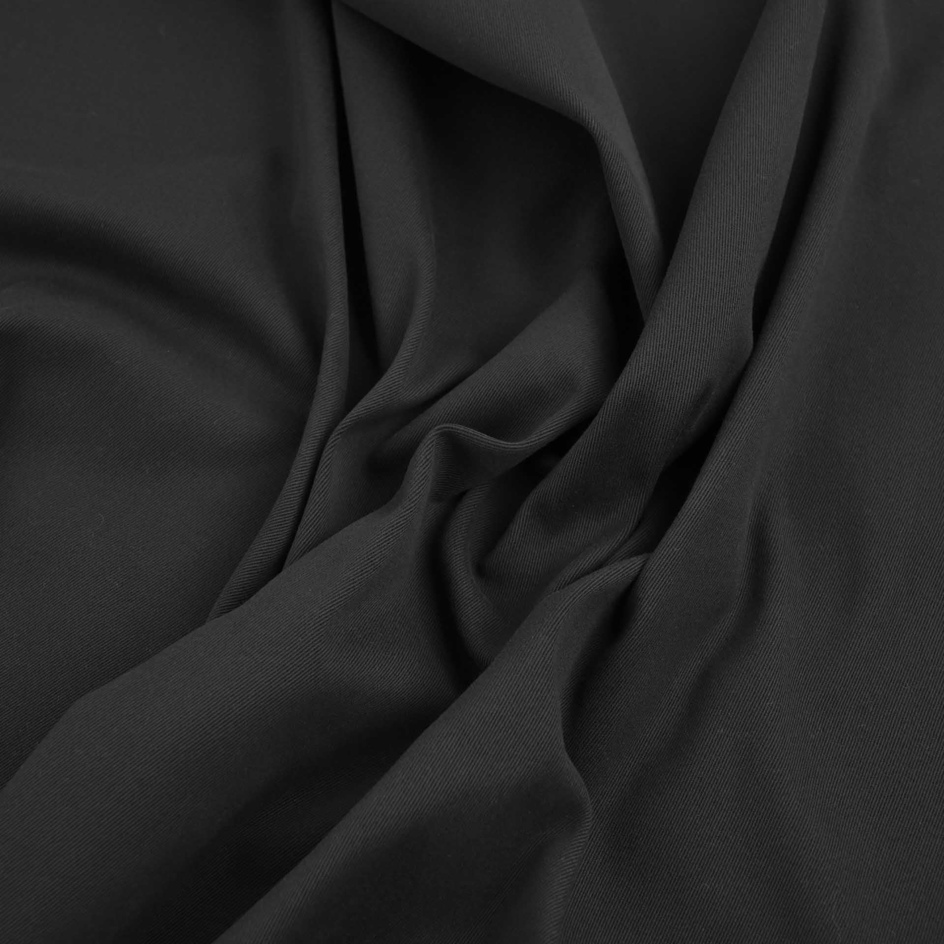 Black Twill Fabric 96291 Fabrics4fashion