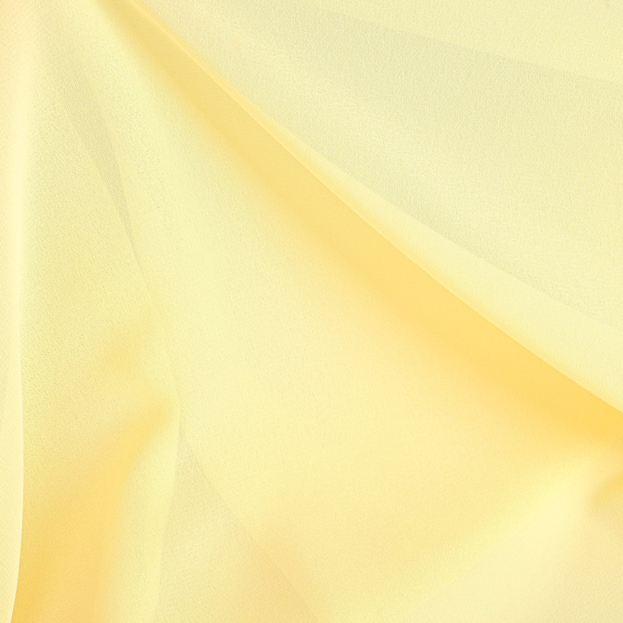 Yellow Chiffon Crepe Fabric 3412 – Fabrics4Fashion