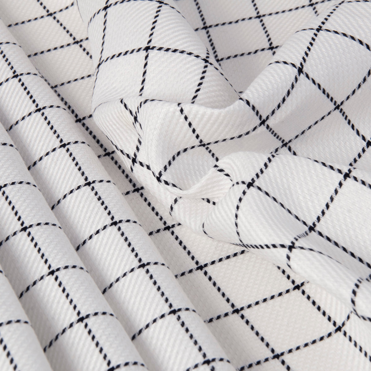 Black & White Grid Fabric 3285 – Fabrics4Fashion