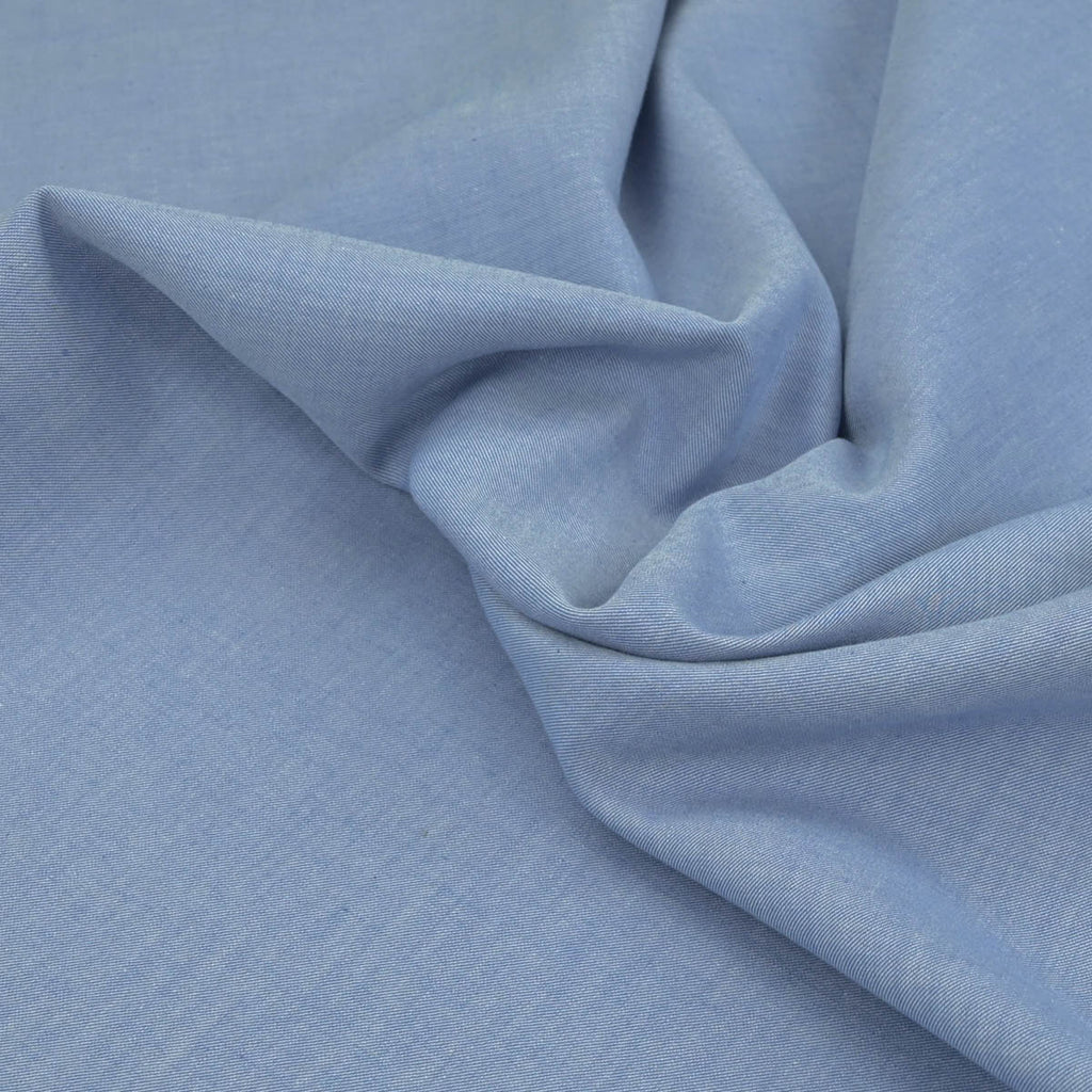Blue Twill Linen Blend Fabric 3487 – Fabrics4Fashion