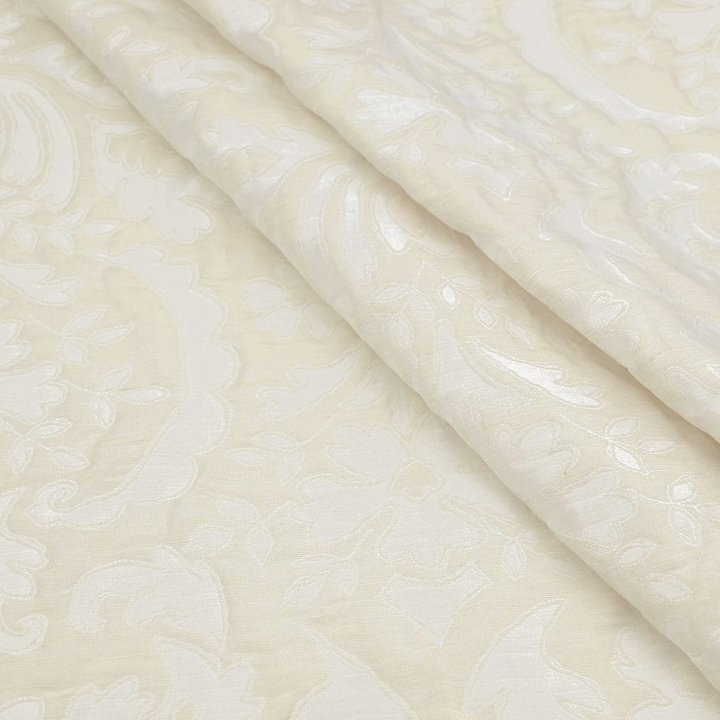 Cream Floral Jacquard Fabric 97605 – Fabrics4Fashion