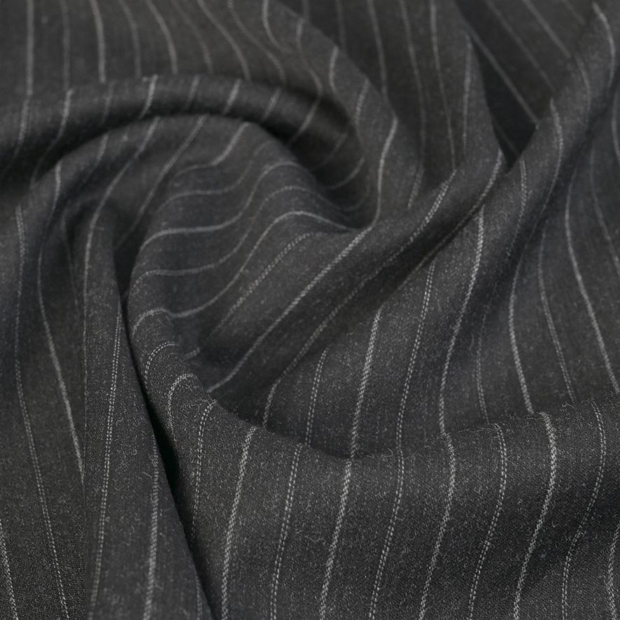 Graphite Chalk Stripe Fabric 99849 – Fabrics4Fashion