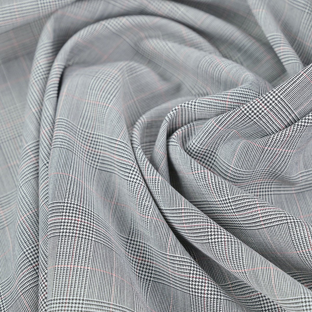 Grey Prince of Wales Suiting Fabric 98838 – Fabrics4Fashion