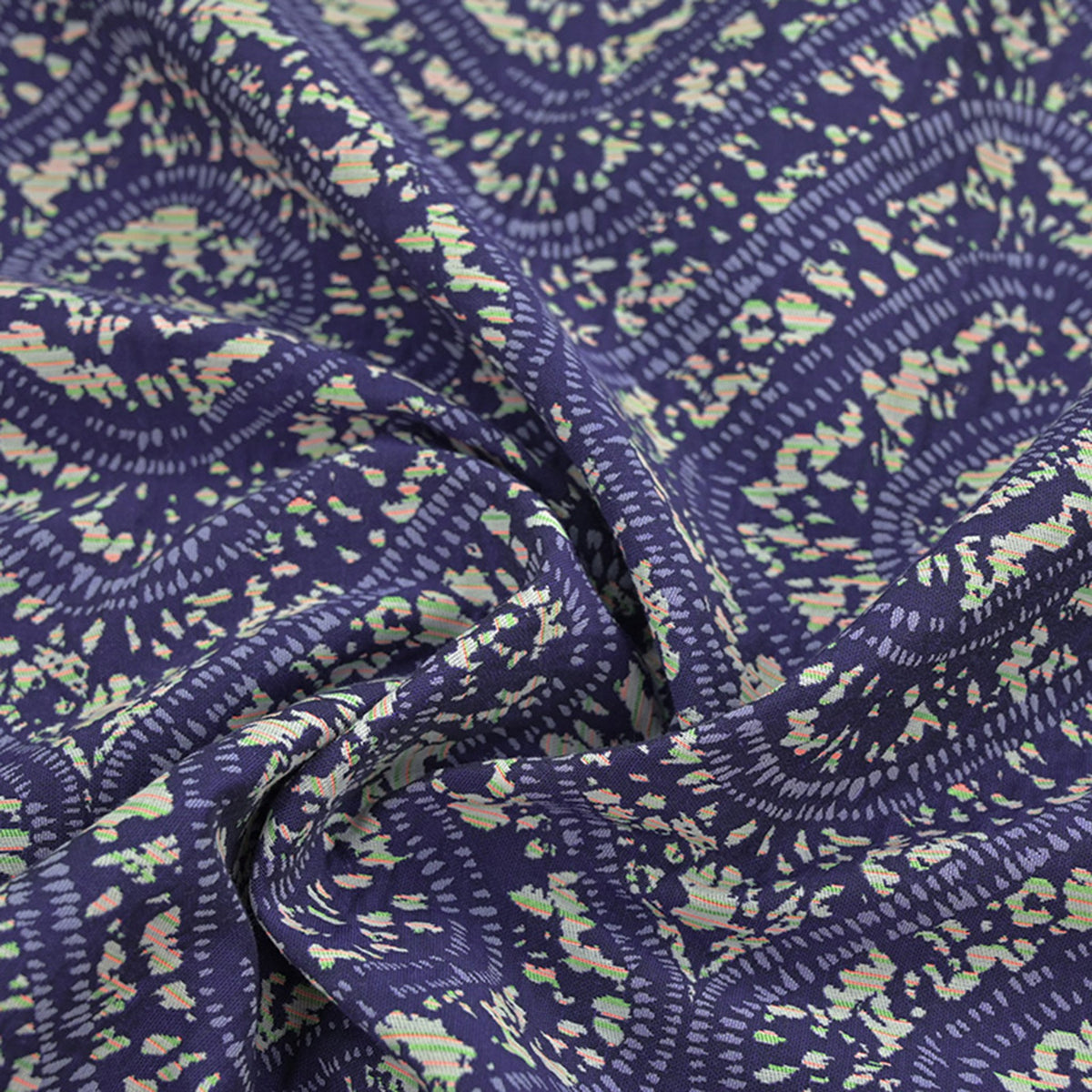 Multicolor Abstract Jacquard Fabric 2076 – Fabrics4Fashion